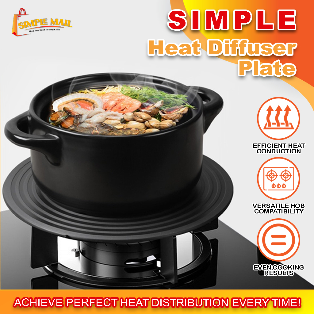 𝗦𝗜𝗠𝗣𝗟𝗘𝗠𝗔𝗟𝗟 HEAT DIFFUSER For Gas Stove 28cm Kitchen Defrost Tray Heat ...