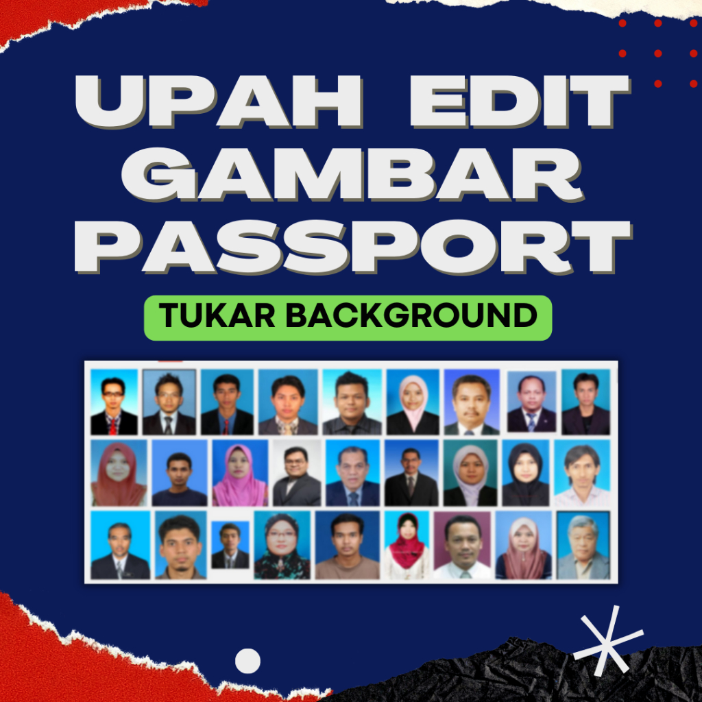 Edit Gambar Passport (Softcopy) Tukar Background | Visa | Umrah Haji ...