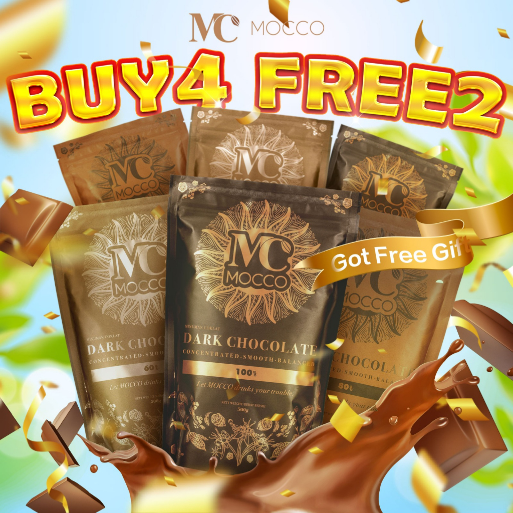 [MOCCO DARK CHOCOLATE] Bundle Promotion-Buy 4 FREE 2 (HALAL) Minuman ...