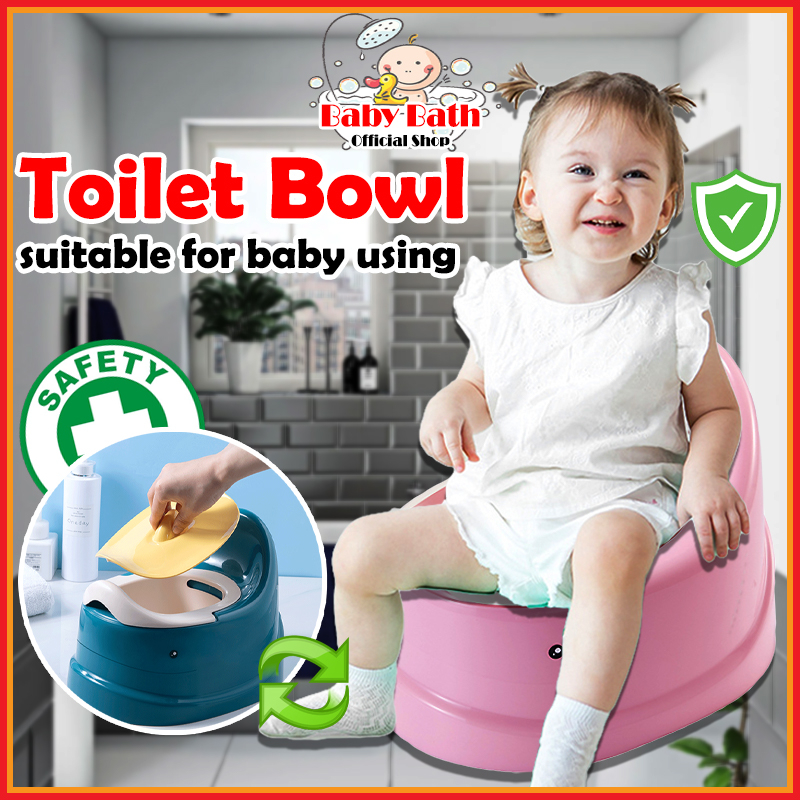 Baby Toilet Potty Training Bowl Seat Tampoi Chair Kids Bath Shower ...