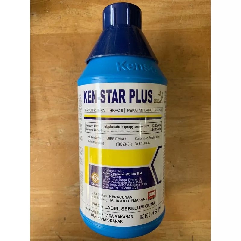 KEN STAR PLUS KENSO 1 LITER Glyphosate 13.6 | Shopee Malaysia
