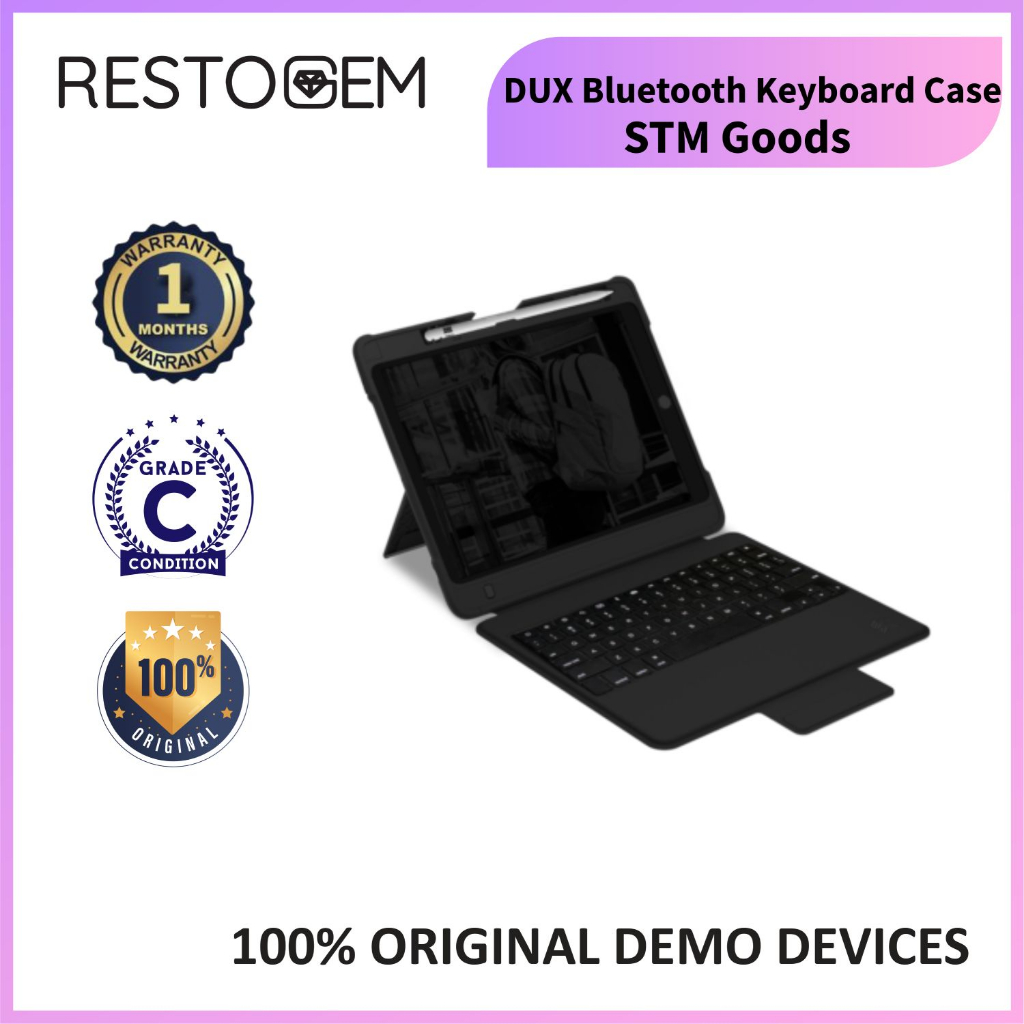 STM Goods DUX Bluetooth Keyboard Case 100% Original U S E D Unit ...