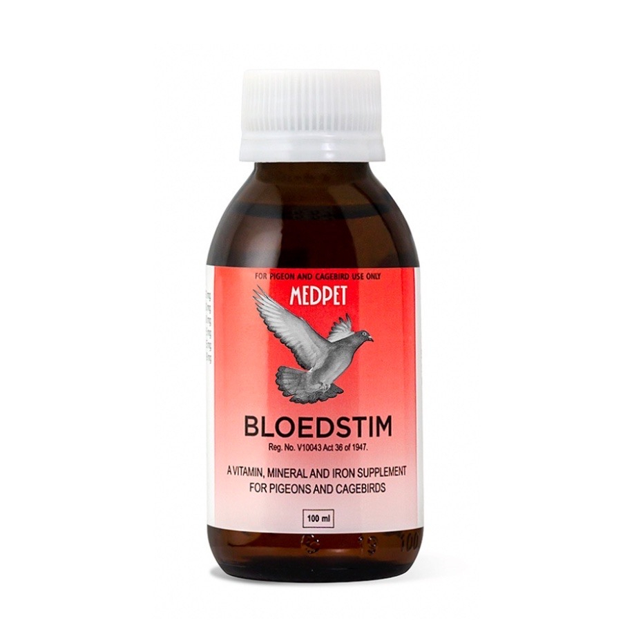 Medpet Bloedstim For Pigeons & Cage Birds 100ml (For formation of red ...