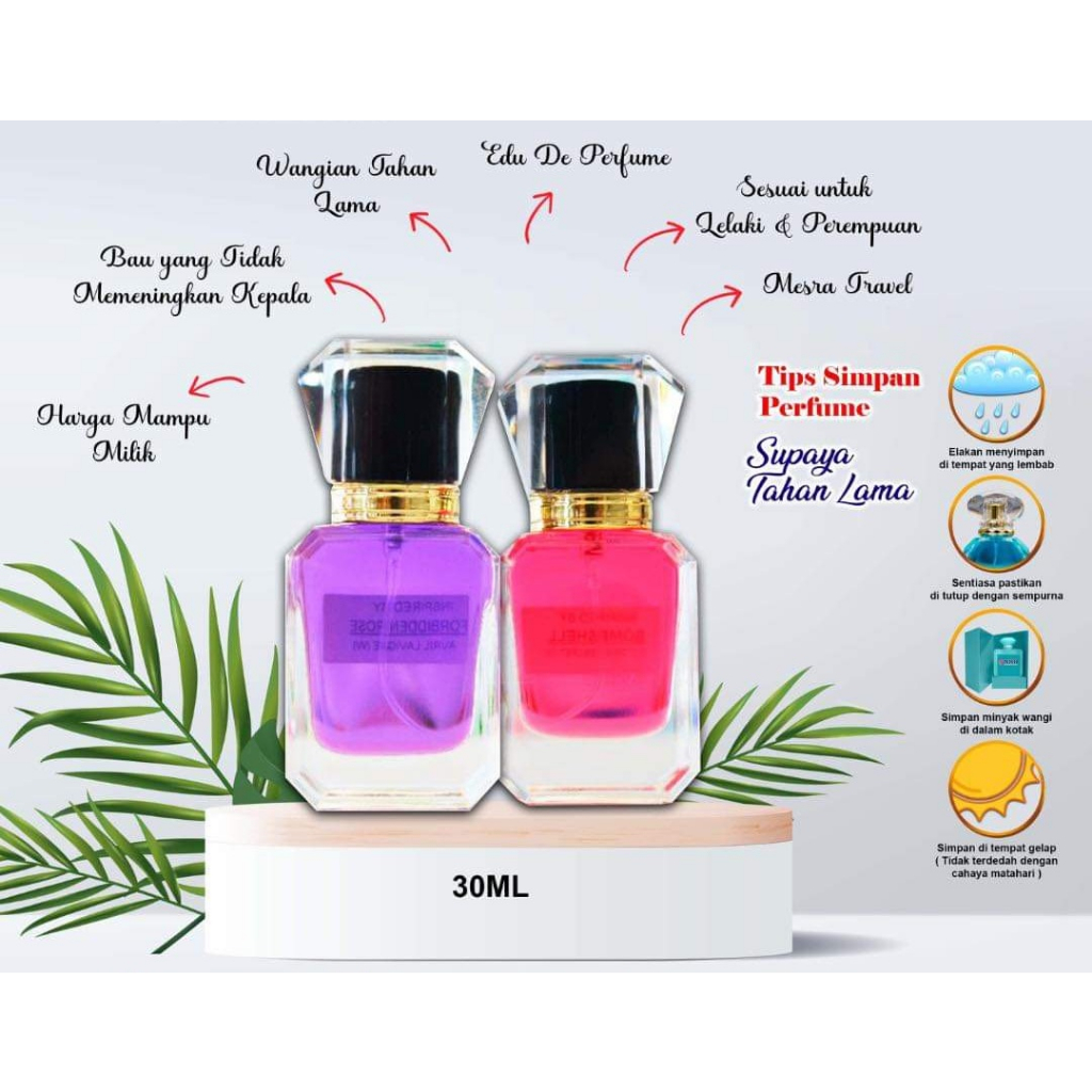 GRED PREMIUM / PERFUME BODY / PERFUME TAHAN LAMA BERSAIZ 30Ml | Shopee ...