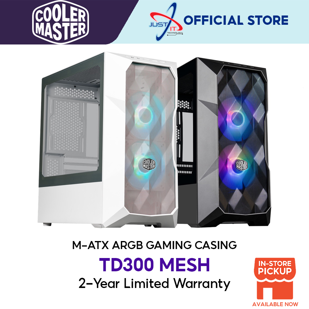 Cooler Master Mesh ARGB M-ATX Gaming Casing TD300 | Shopee Malaysia