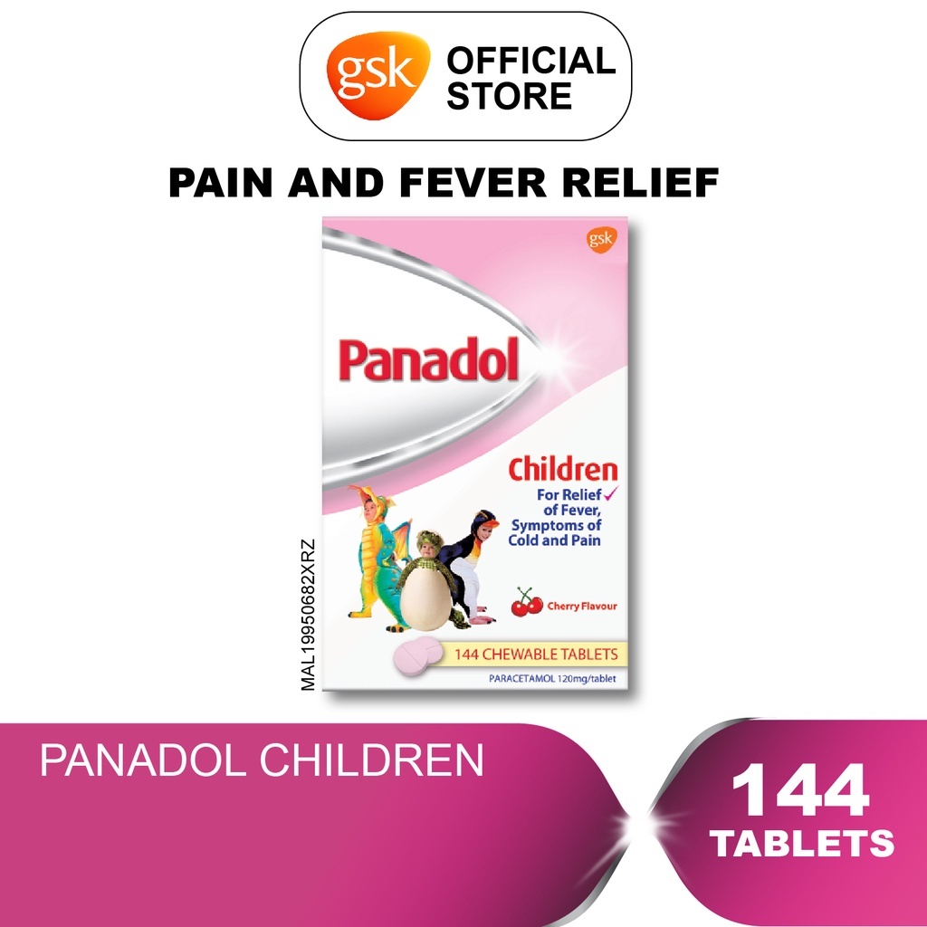 Panadol Children Chewable Tablets 144s (1 Box; 12 Strips) | Shopee Malaysia