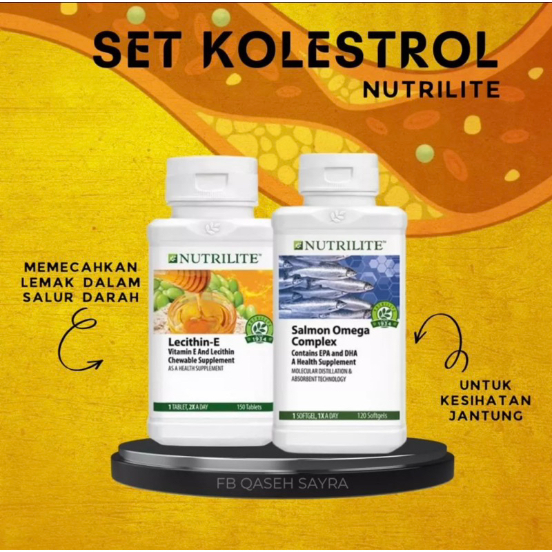 🔥READY STOCK🔥 Nutrilite Amway SET Salmon Omega Complex + Lecithin E ...