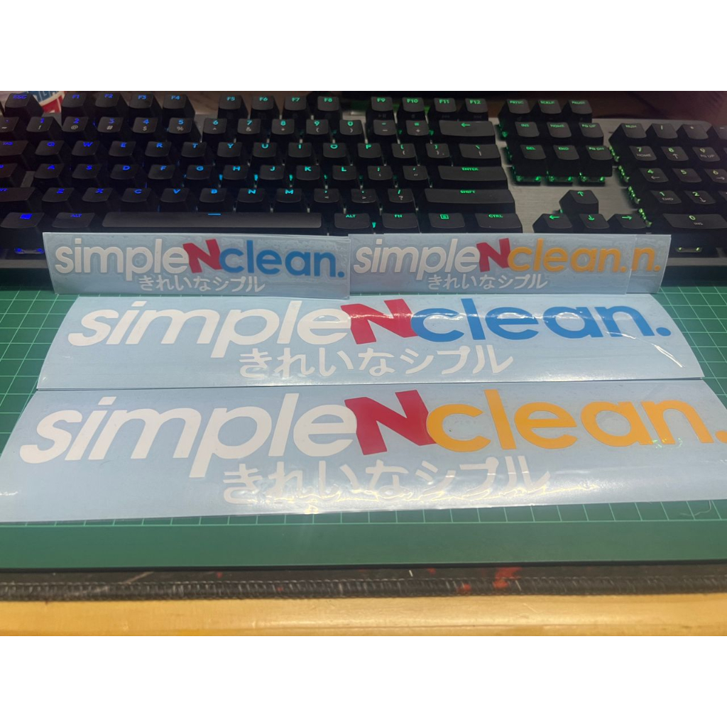 【Ready Stock】Simple N Clean vinyl custom sticker untuk motor atau ...
