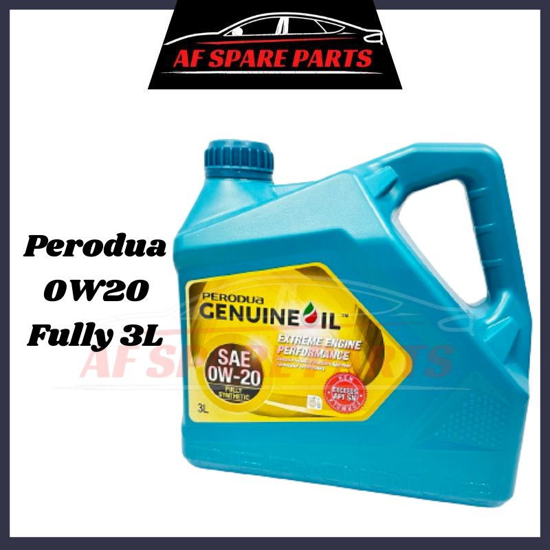Perodua Engine Oil 0w20 Fully Synthetic Axia Engine Oil Minyak Hitam ...
