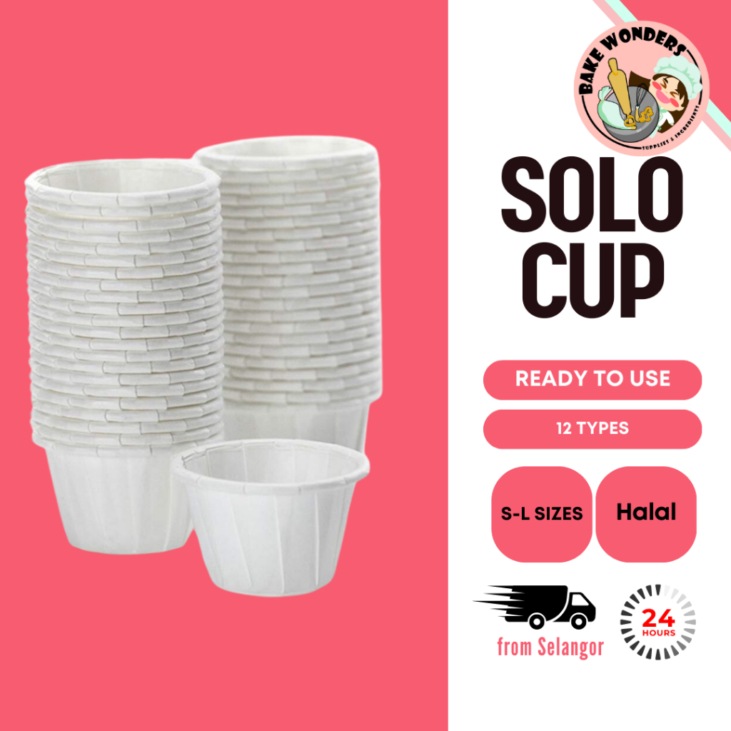 Oil Paper Cupcake Cup/ Solo Cup/Muffin Cup/Cupcake Cup/Cawan Kek(10pcs ...