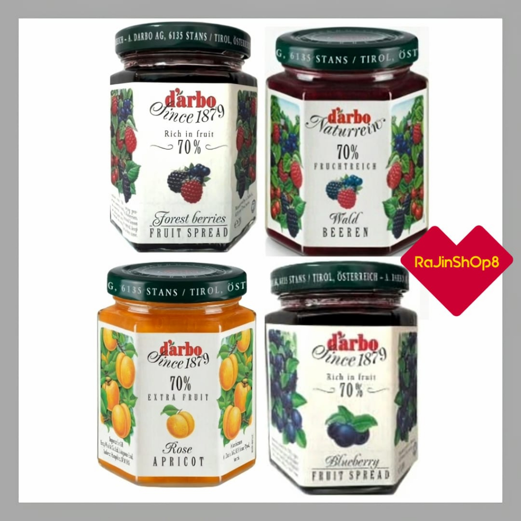 D'arbo Assorted Fruit Jam & Spread - Strawberry / Forest Berries ...