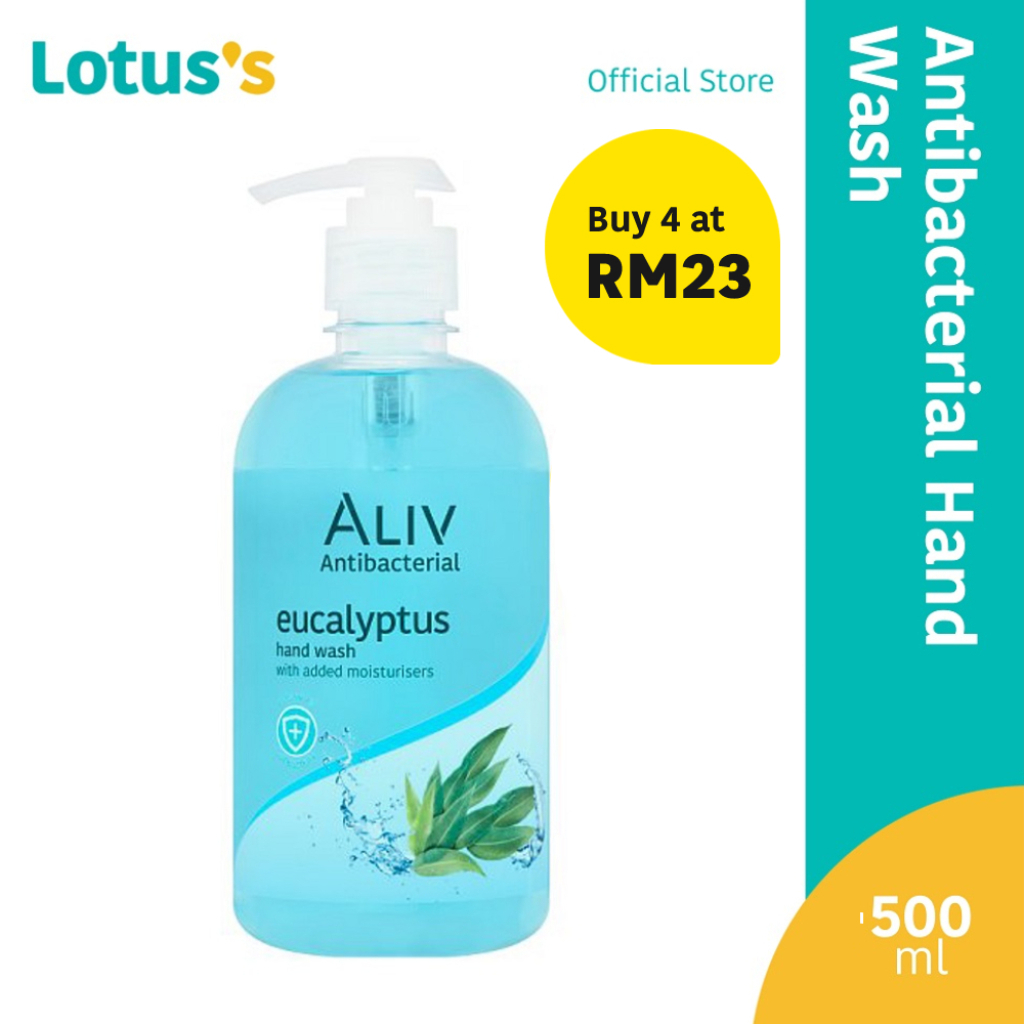 Aliv Antibacterial Hand Wash Eucalyptus (500ml) | Shopee Malaysia