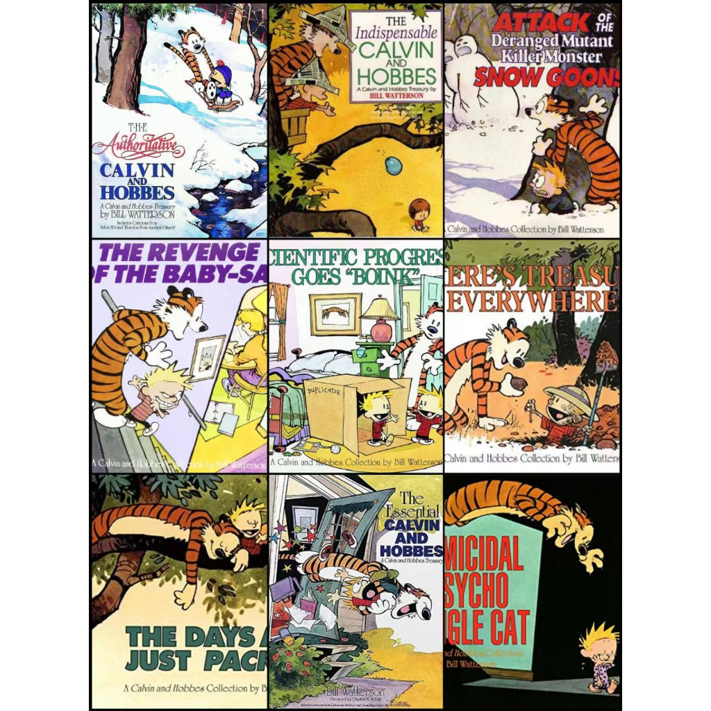 Calvin and Hobbes Comic book series 9bbooks | Shopee Malaysia