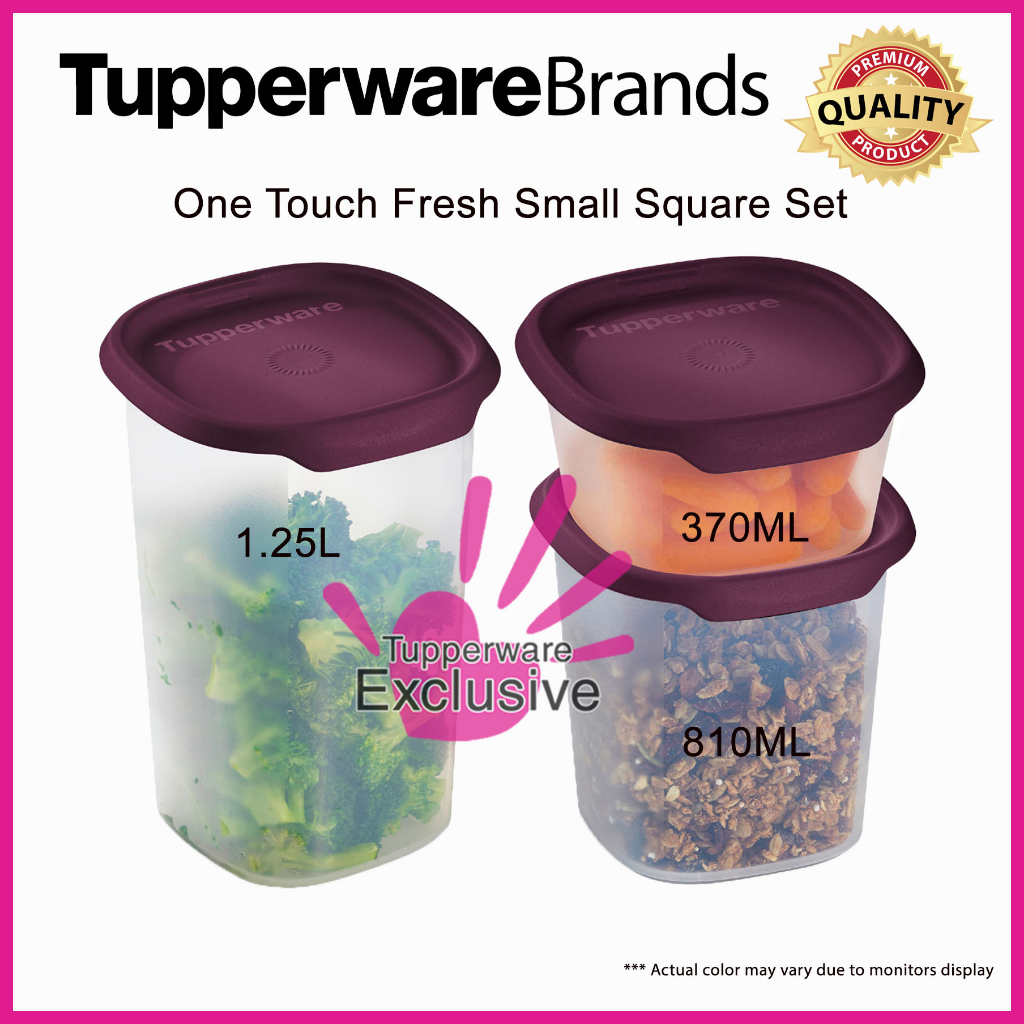 One Touch Fresh Set Tupperware Bekas Kedap Udara Tupperware Food Storage Container Air Tight ...