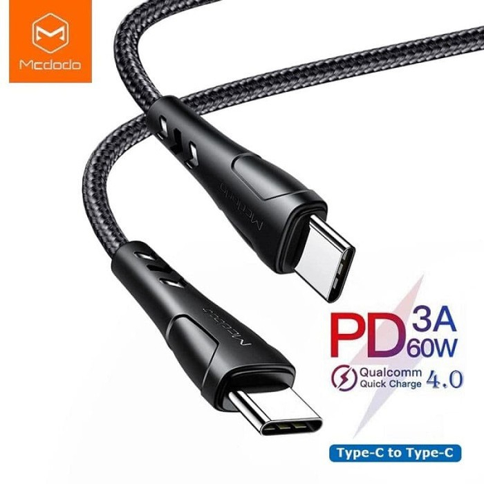 MCDODO CA-7641 60W PD USB Data Cable Type-C To Type-C Super Fast Quick Charging | Shopee Malaysia