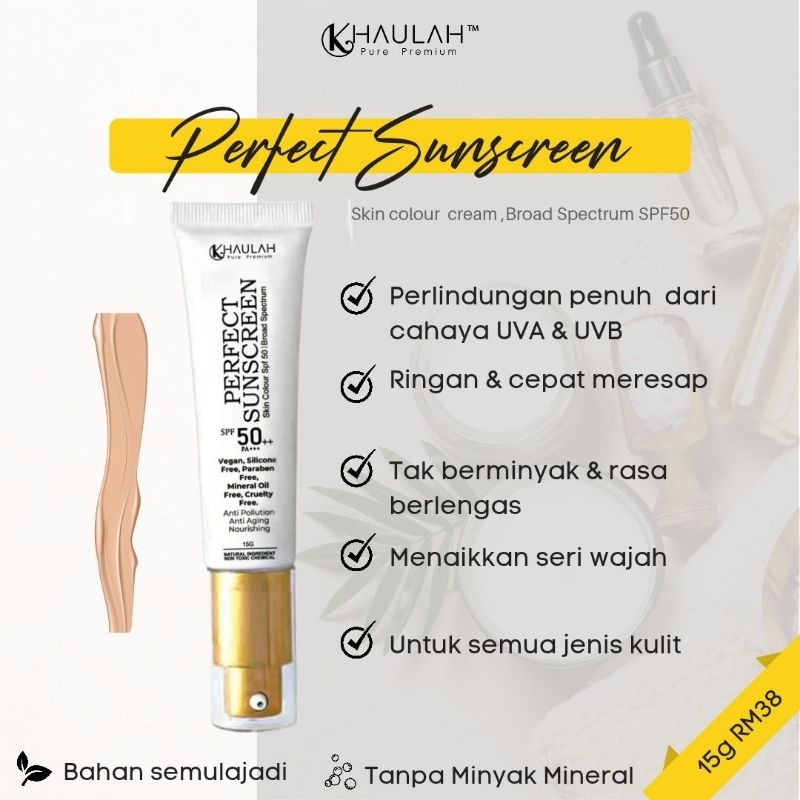 PERFECT SUNSCREEN SPF 50 20 GRAM | Shopee Malaysia