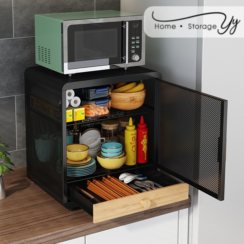 Johor Seller ||Storage Cabinet Cupboard Kitchen Shelf Household ...