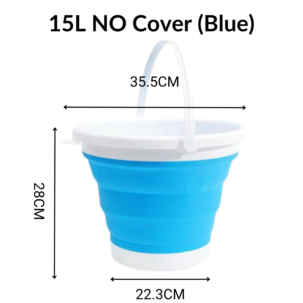 C&C 10L Foldable Bucket Baldi Lipat Travel Camping Fishing Collapsible ...
