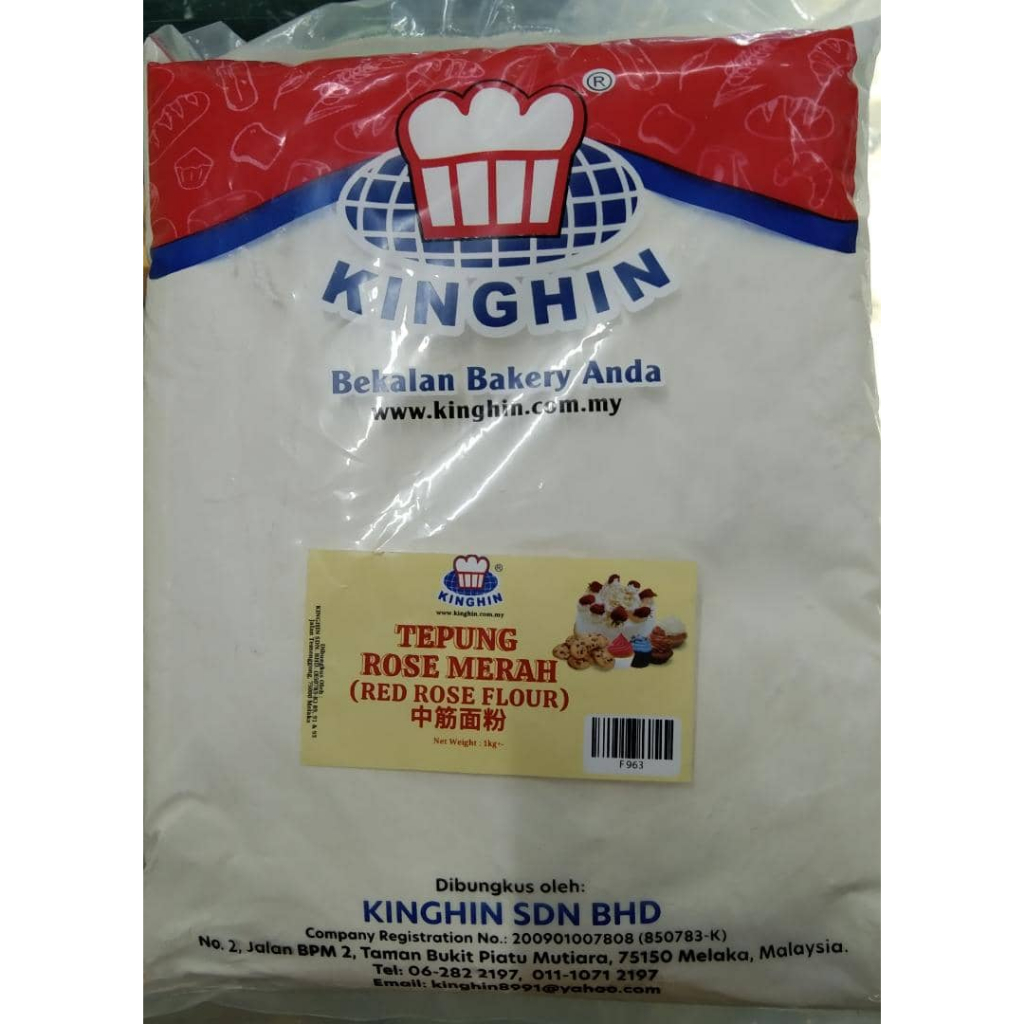 Red Rose Medium Protein Flour / Tepung Protein Sederhana Mawar Merah ...