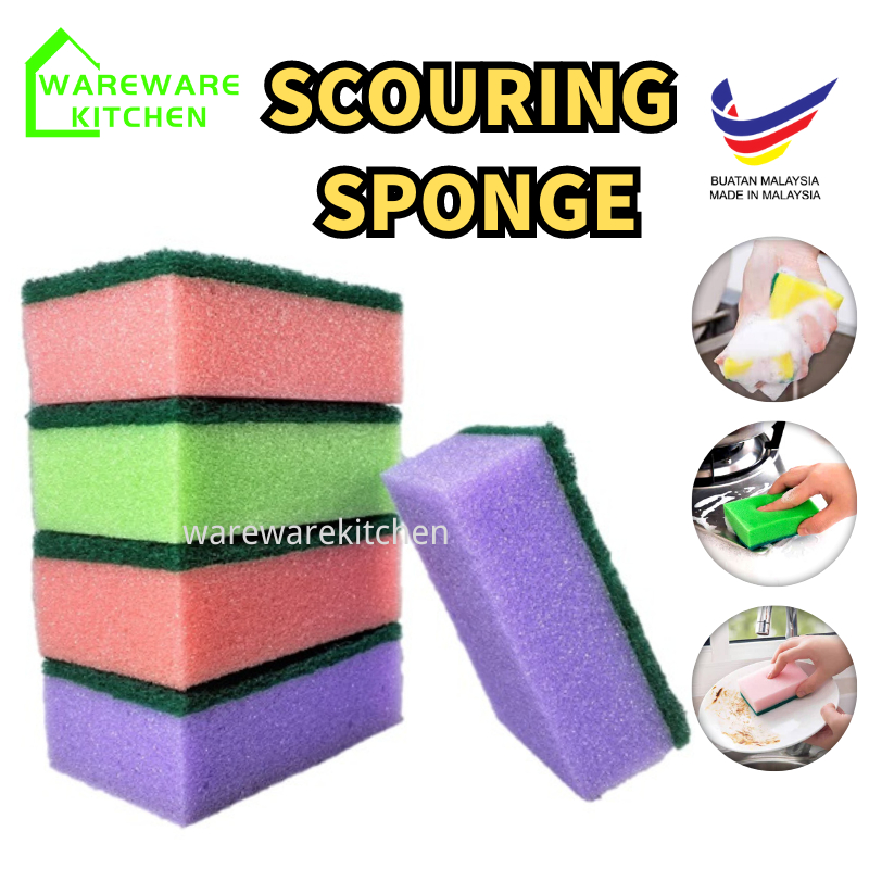 Colorful Scouring Sponge Dish Pot Wash Cleaning Sponge Dish Sponge Span ...