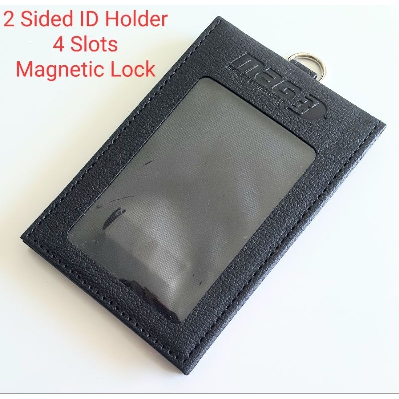 2 Sided ID Card Holders MAG Malaysia Aviation 4 Slots Magnetic Lock ...