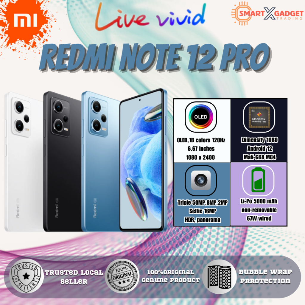 Redmi Note 12 Pro (8GB+256GB) | Shopee Malaysia