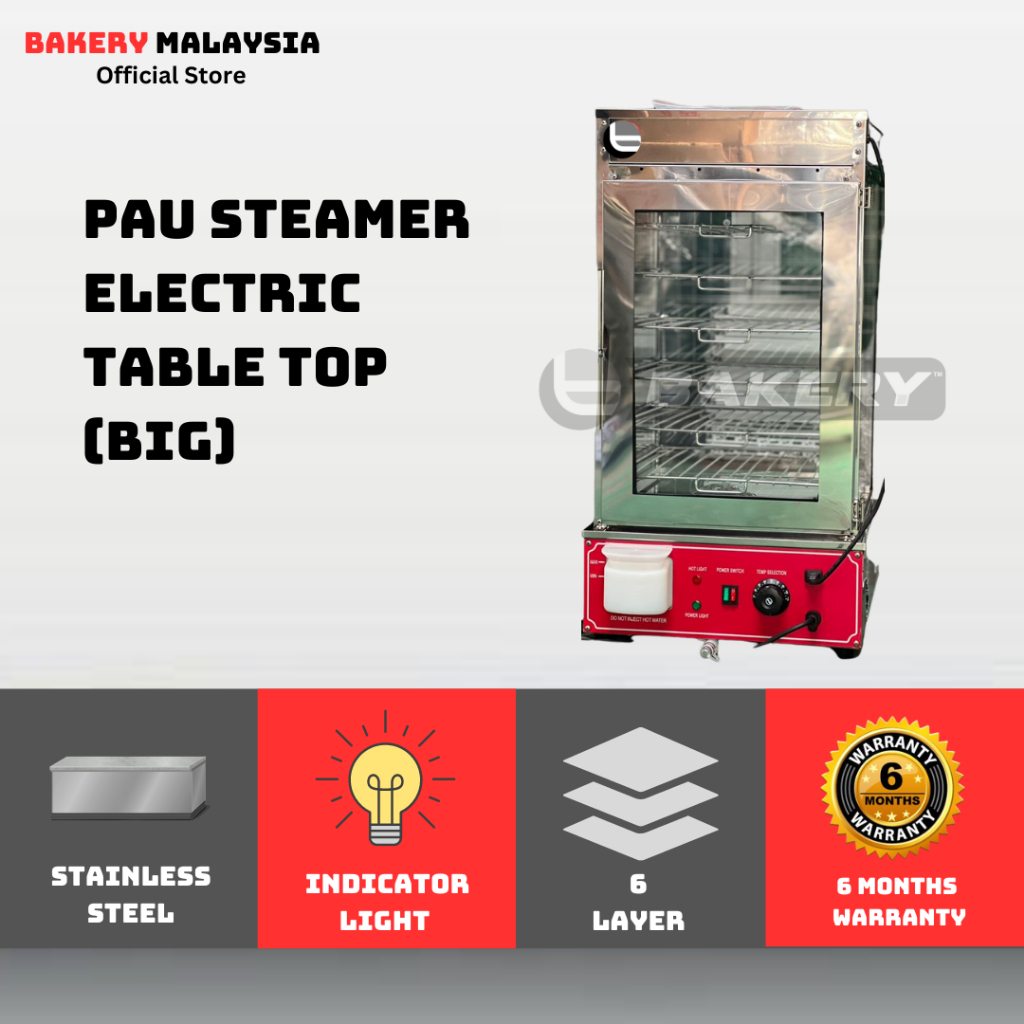 BAKERY Commercial BIG Electric Bun Steamer Table Top | Shopee Malaysia