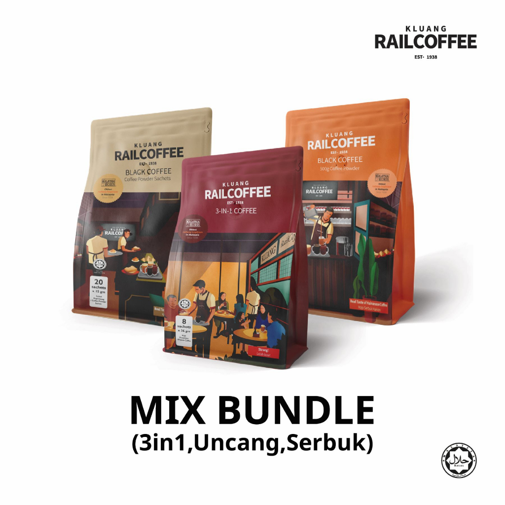 RailCoffee Bundle A (Mixed Bundle A) | Shopee Malaysia