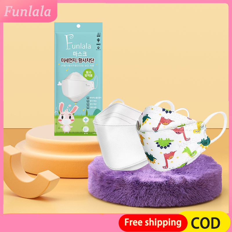 [Local Stock] FUNLALA 50Pcs KF94 for kids Fda Approved Korean Kf94 ...