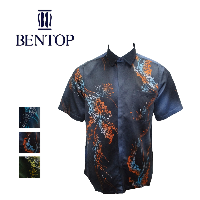 BENTOP Batik Short Sleeve Regular Fit - S-2XL | Shopee Malaysia