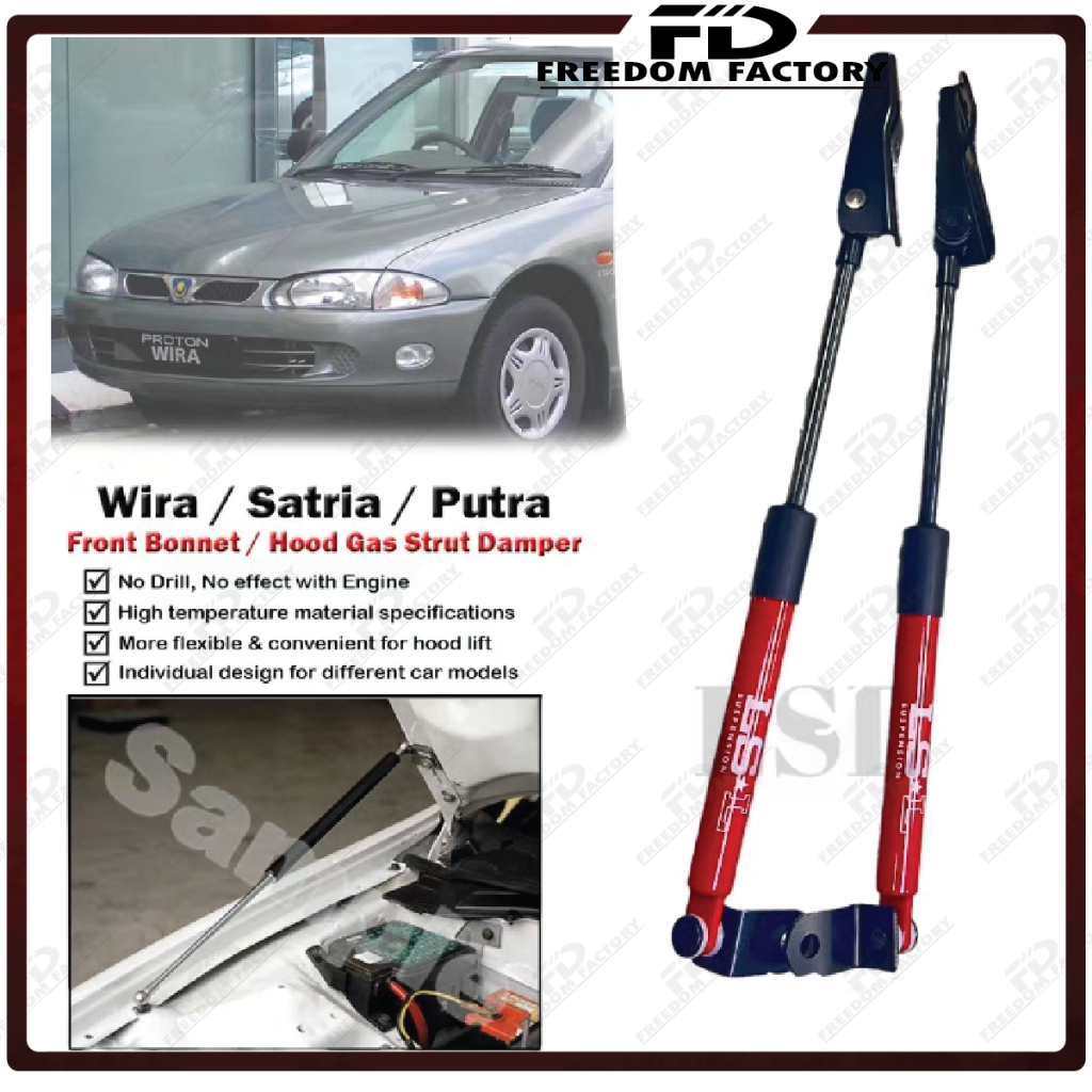 PROTON WIRA SATRIA PUTRA ARENA Front Bonnet Gas Lift Absorber / Bonnet ...