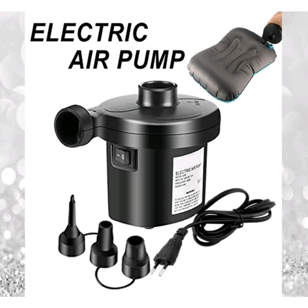 PORTABLE ELECTRIC AC AIR INFLATION PUMP INFLATE DEFLATE FOR POOL BED ...