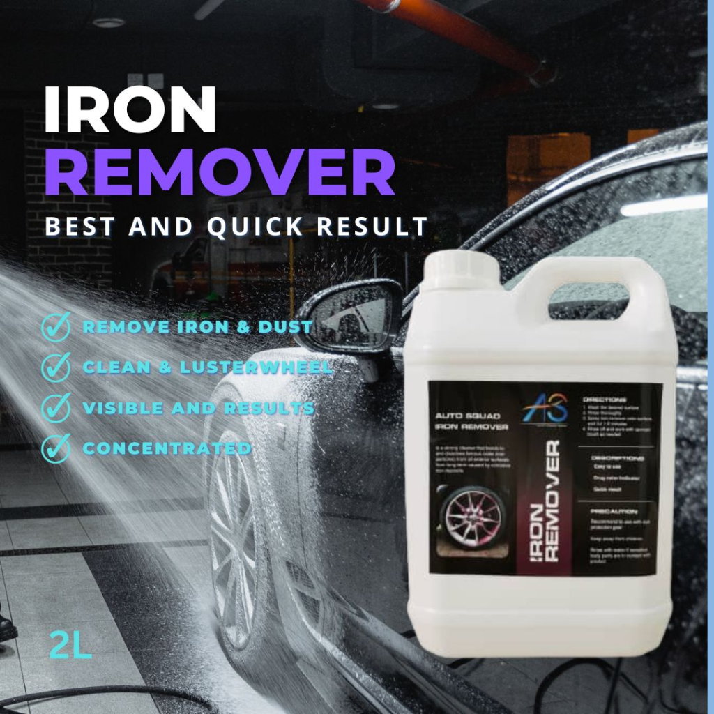 AUTO SQUAD IRON REMOVER WHEEL CLEANER BRAKE DUST REMOVER ORIGINAL 2L ...