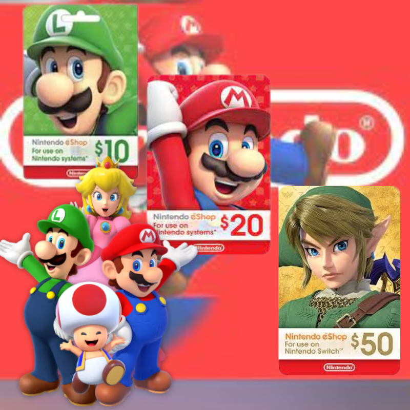 Nintendo Switch eShop Card USA Top Up Gift Card USD Redeem Code Shopee Malaysia