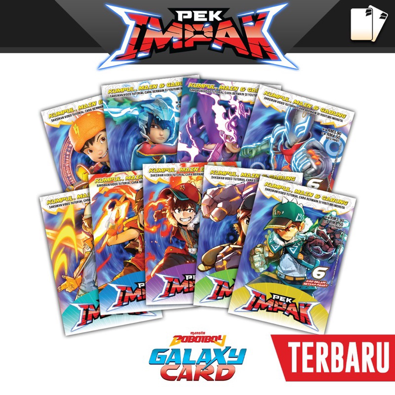 [ORIGINAL]BOBOIBOY GALAXY CARD PEK IMPAK (2020) | Shopee Malaysia