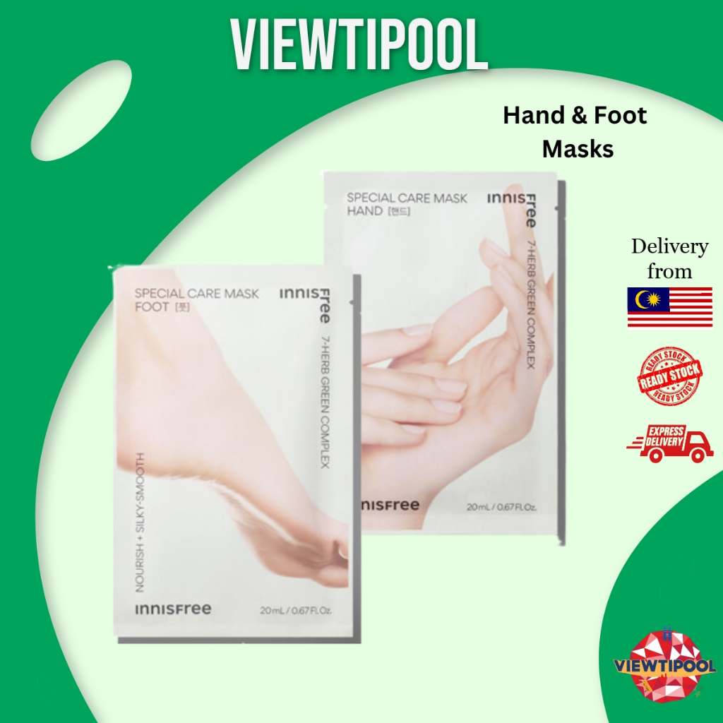 Innisfree Special Care Foot / Hand Mask 1 Sheet | Shopee Malaysia
