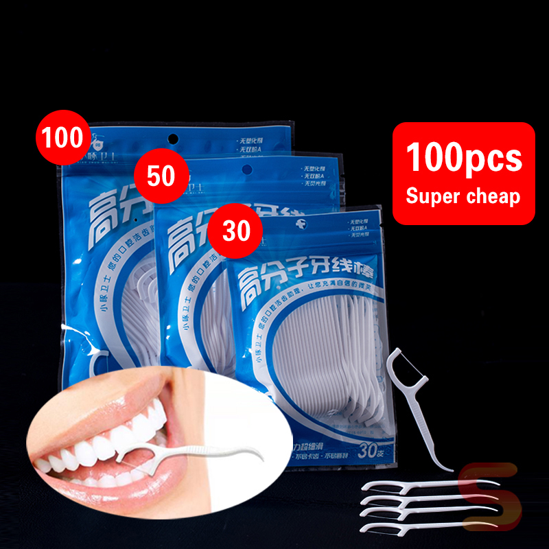 Disposable dental floss ultrafine polymer dental floss stick home ...