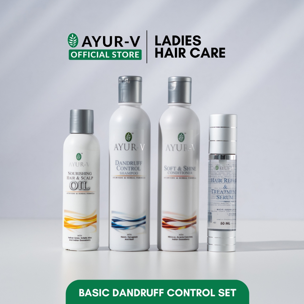 AYUR - V Woman's Hair Care - Basic Dandruff Control Set | Shopee Malaysia