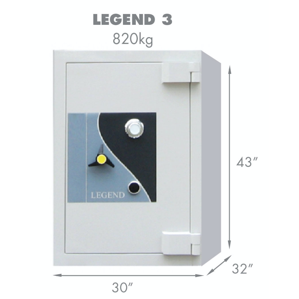 FALCON LEGEND 3 Series Fire Resistant Banker Safe Box (880 KGS ...