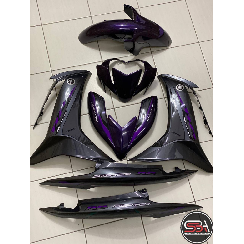 COVERSET BODYSET LC135 LC V8 RC PURPLE MATELIC 2023 FUEL INJECTION FI ...