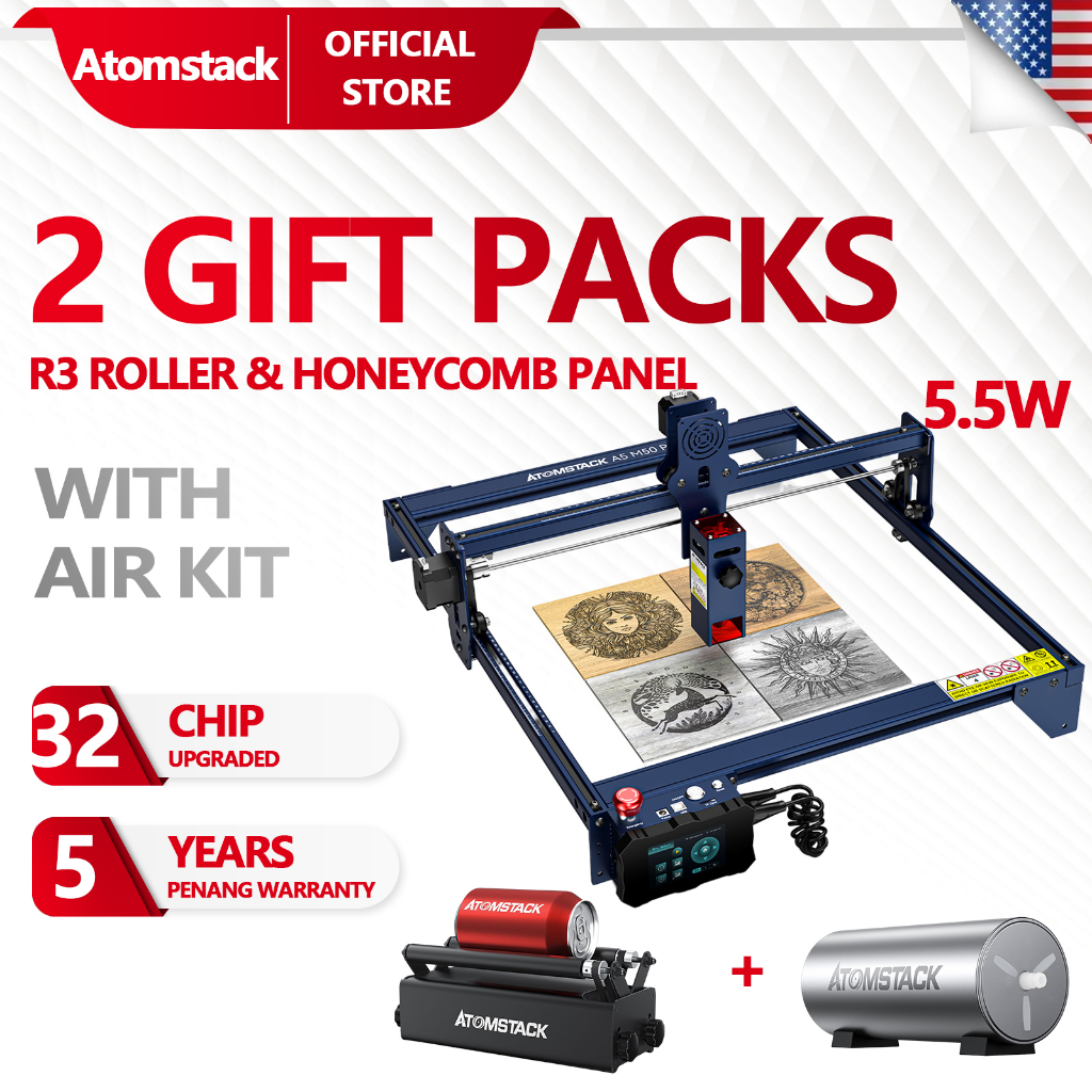 Atomstack A5 M50 Pro Laser Engraver Ultra-Fine Offline Engraving ...