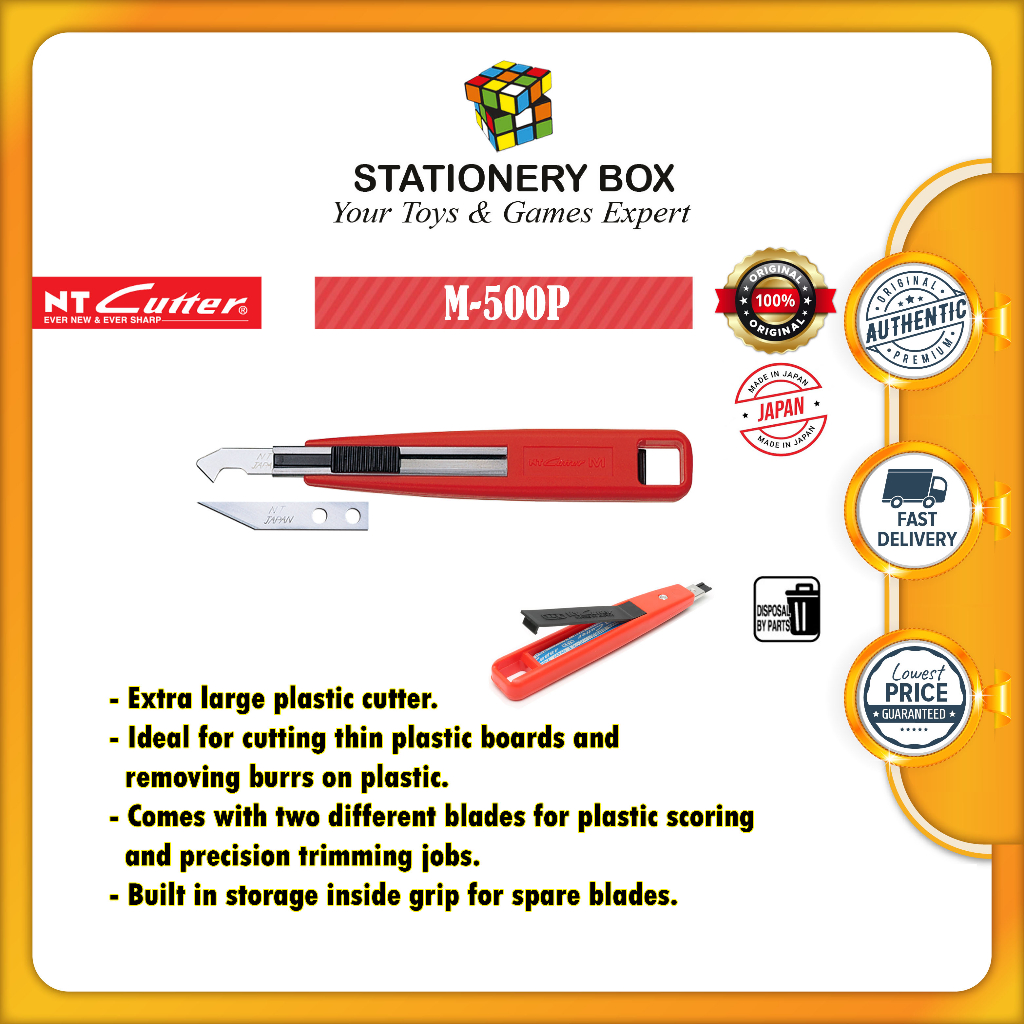 NT Cutter - M-500P - Plastic Cutter (100% Original - Made for Japan ...