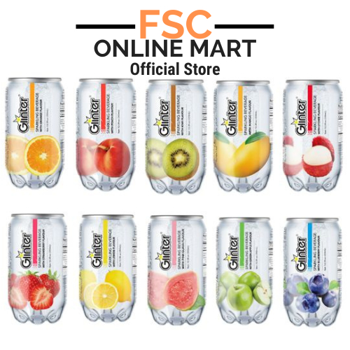 [FSC] Glinter Sparkling Flavour Drinks 350ml | Shopee Malaysia