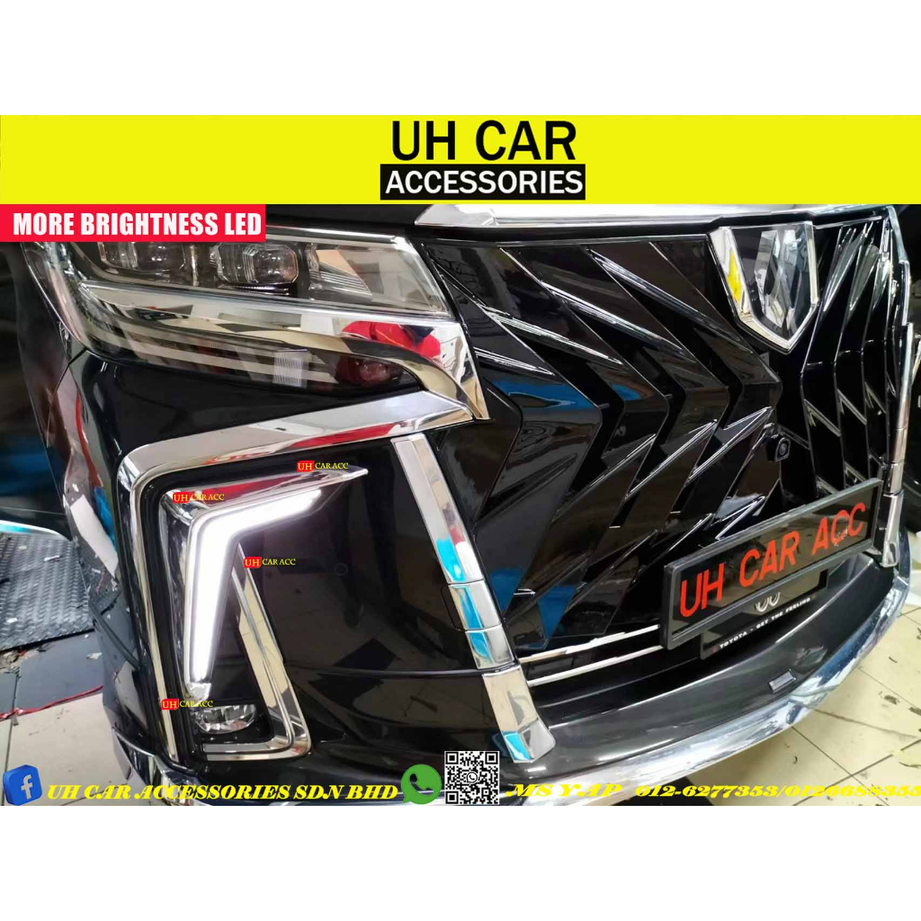 Toyota Alphard ANH30 Front Bumper LED Daylight DRL Light Lamp [READY ...