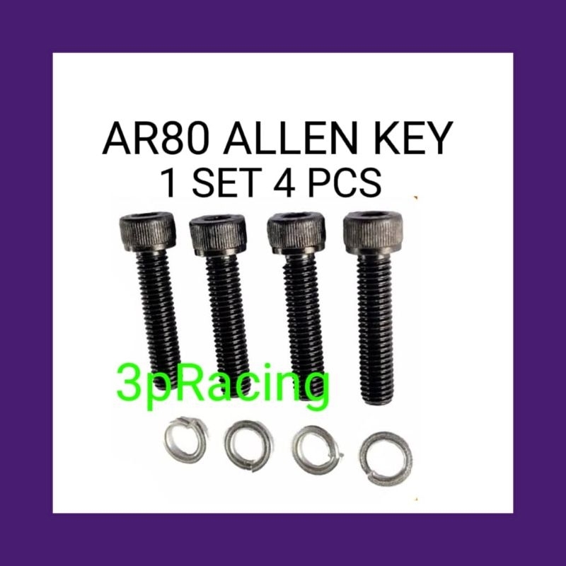 AR80 /GTO SPROCKET BOLT SPROCKET SCREW ALLEN KEY 1 SET (4PCS) | Shopee ...