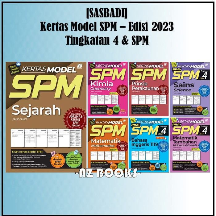 [az] Sasbadi Kertas Model Pra Spm And Spm 2023 Format Spm Terkini Kssm