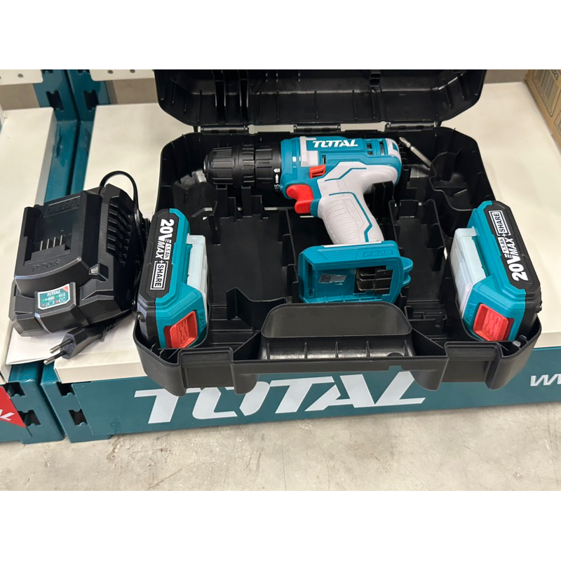 TOTAL LI-ION CORDLESS DRILL 20V TDLI20028 | Shopee Malaysia