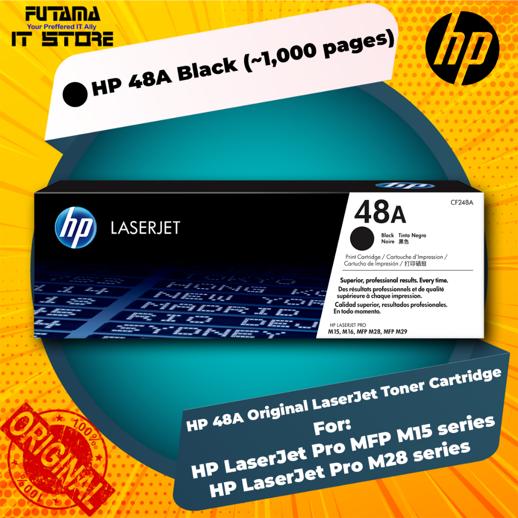 HP 48A Black Original LaserJet Toner Cartridge CF248A for HP LaserJet ...