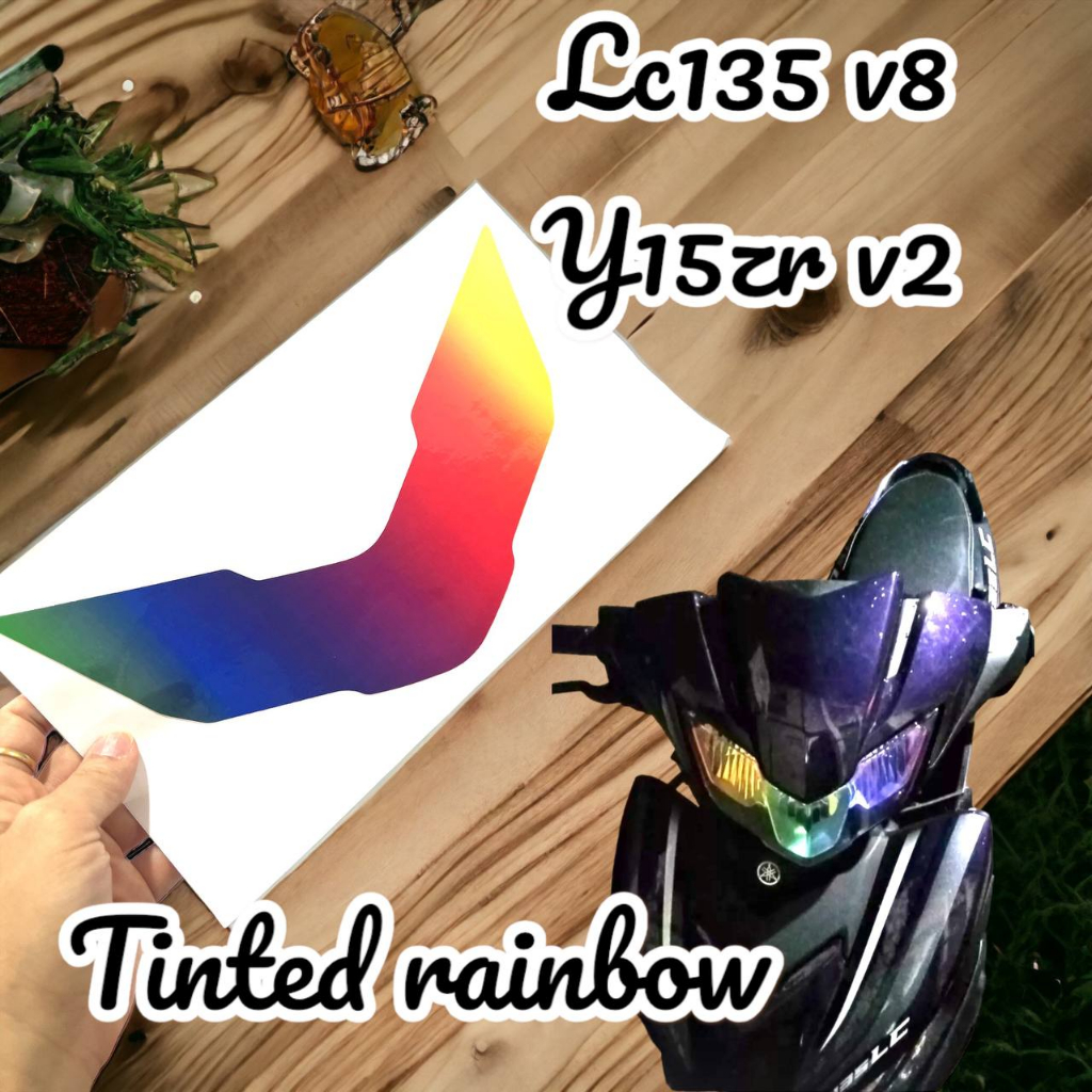 LC135 V8 Y15ZR V2 TINTED METER HEAD LAMP SIGNAL SIAM RAINBOW STICKER | Shopee Malaysia