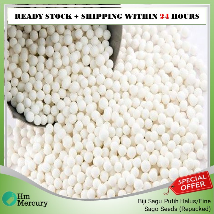 Biji Sagu Putih Halus Fine Sago Seeds Repacked | Shopee Malaysia